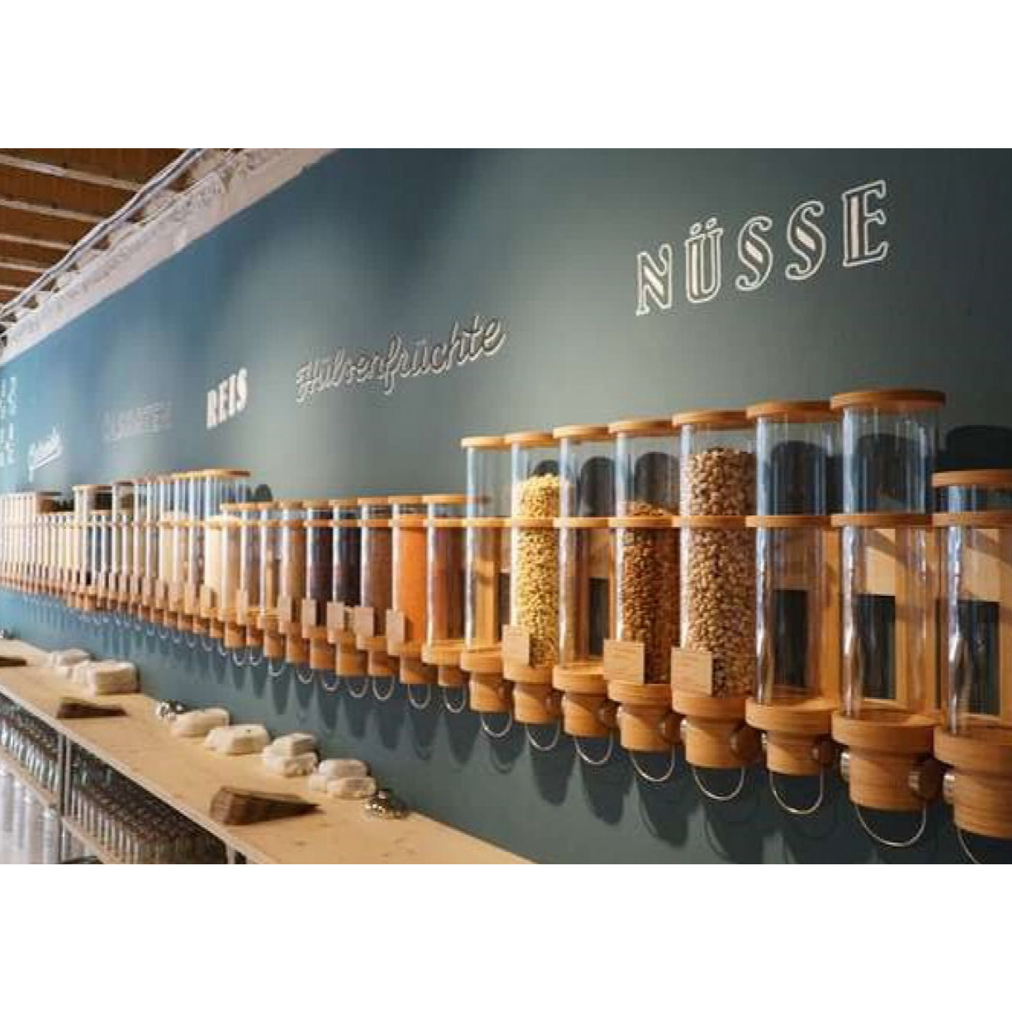 Hawos glass grain silo dispenser for 15.85 lbs (7.2 kg) grain